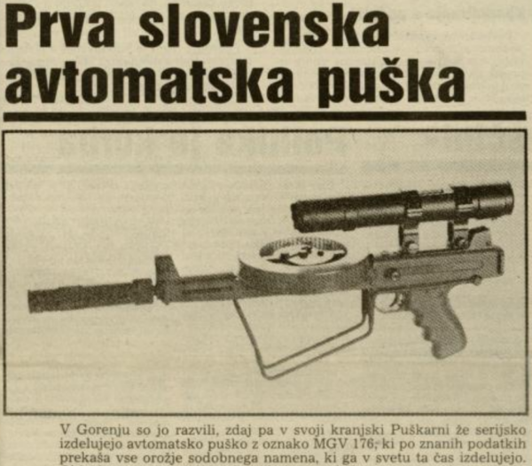 Muzejski blog: Brzostrelka Gorenje MGV-176 22LR - Park vojaške zgodovine